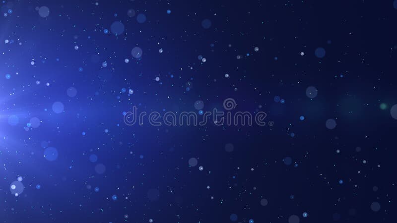 Blue Bokeh Particles Glitter Awards Dust Gradient Abstract Background. Stock Footage - Video of ...