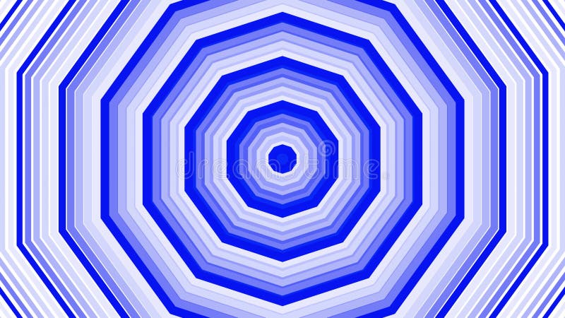 Blue Bold Decagon Star Simple Flat Geometric on White Background Loop ...