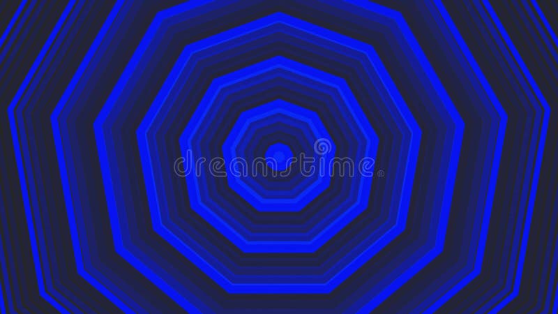 Blue Nonagon Star Simple Flat Geometric on White Background Loop ...