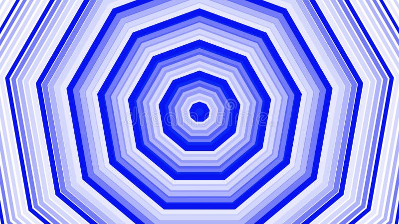 Blue Nonagon Star Simple Flat Geometric on White Background Loop ...
