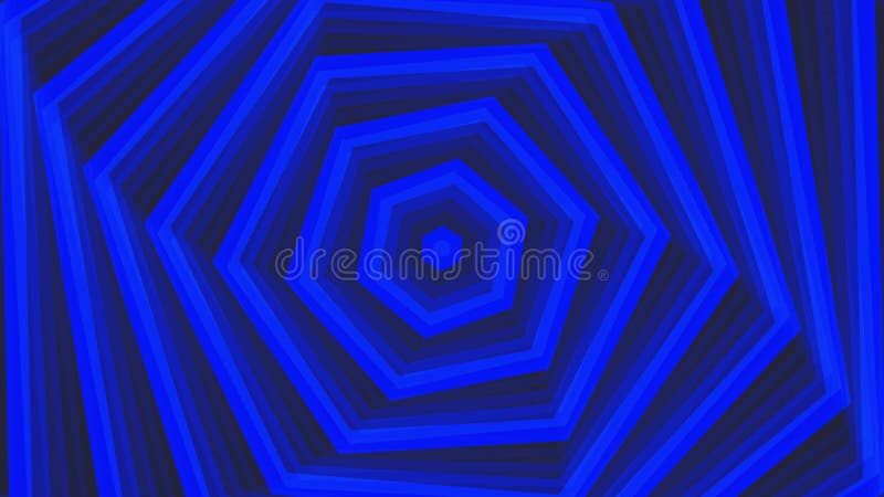 Blue Bold Slim Spin Octagon Star Simple Flat Geometric on Dark Grey ...