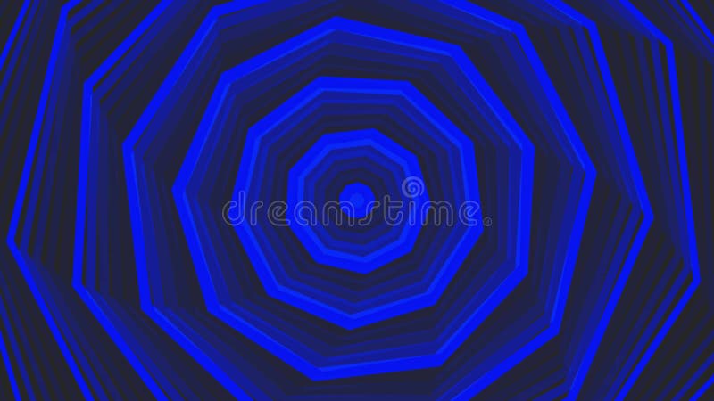 Blue Nonagon Star Simple Flat Geometric on White Background Loop ...