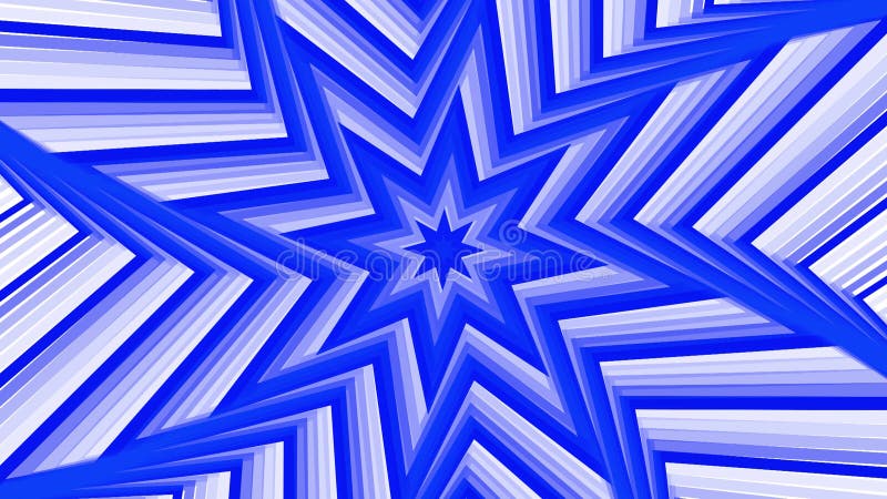 Blue Bold Spin Octagonal Star Simple Flat Geometric on White Background ...