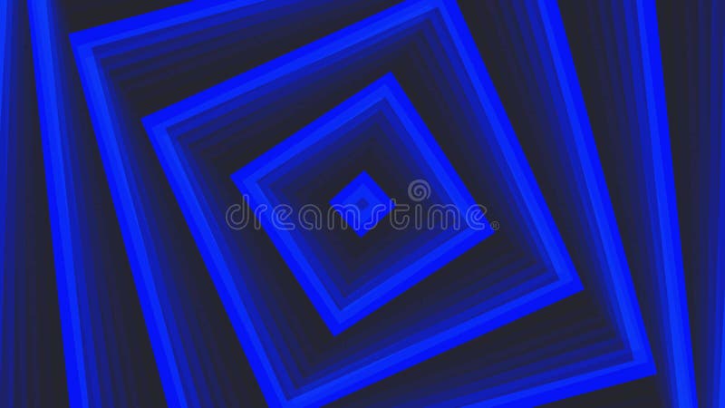 Blue Bold Spin Square Simple Flat Geometric on Dark Grey Black ...