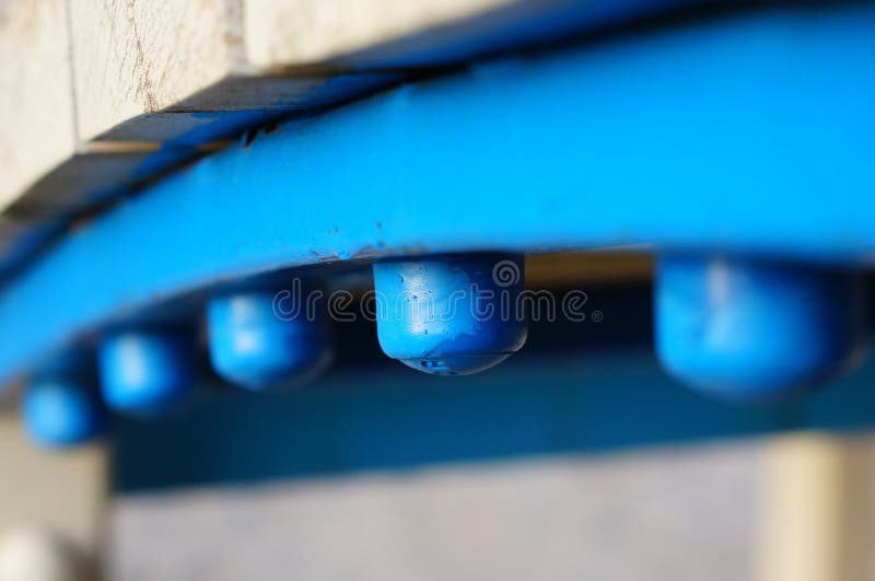 Blue bolts stock photo. Image of bolts, glass, material - 64335714