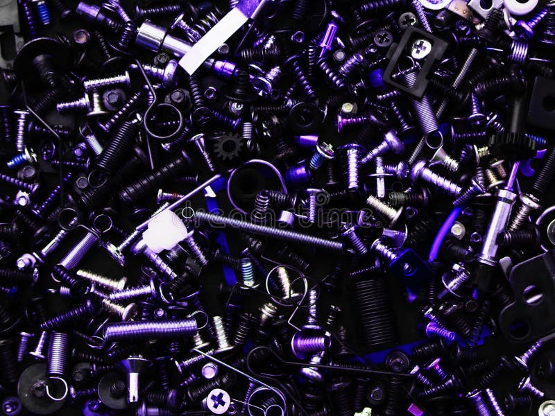 Blue Bolts and Screws Texture Design for Creative Tech Compositions ...