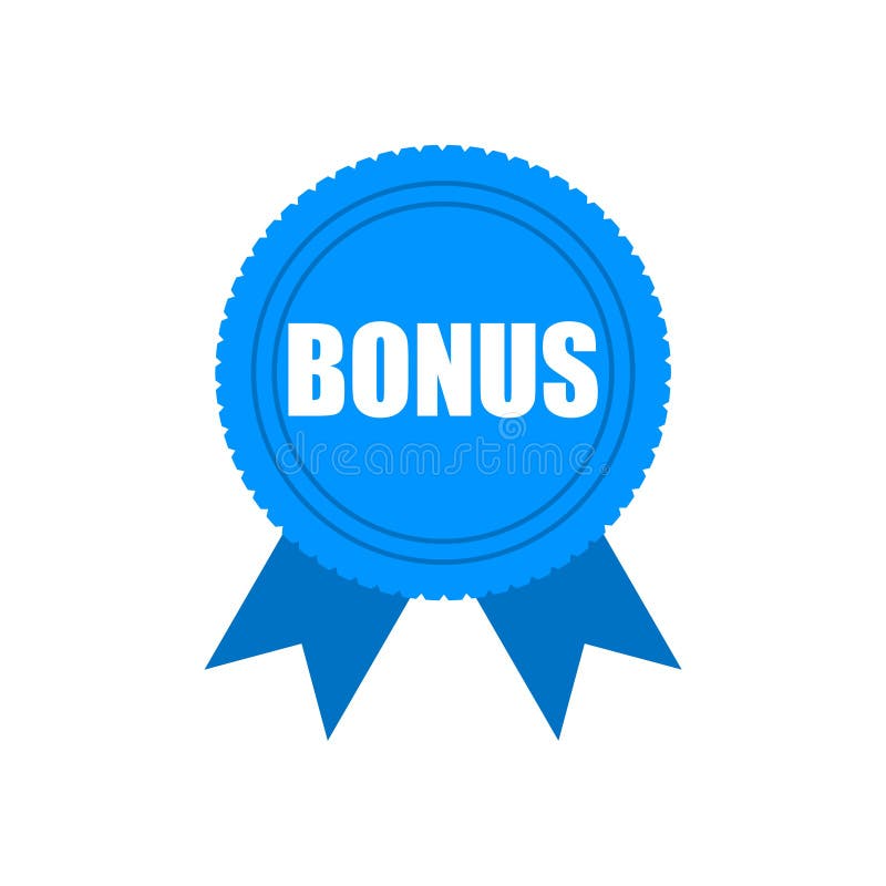 Blue Bonus Icon, Logo, Button Stock Vector - Illustration of ...