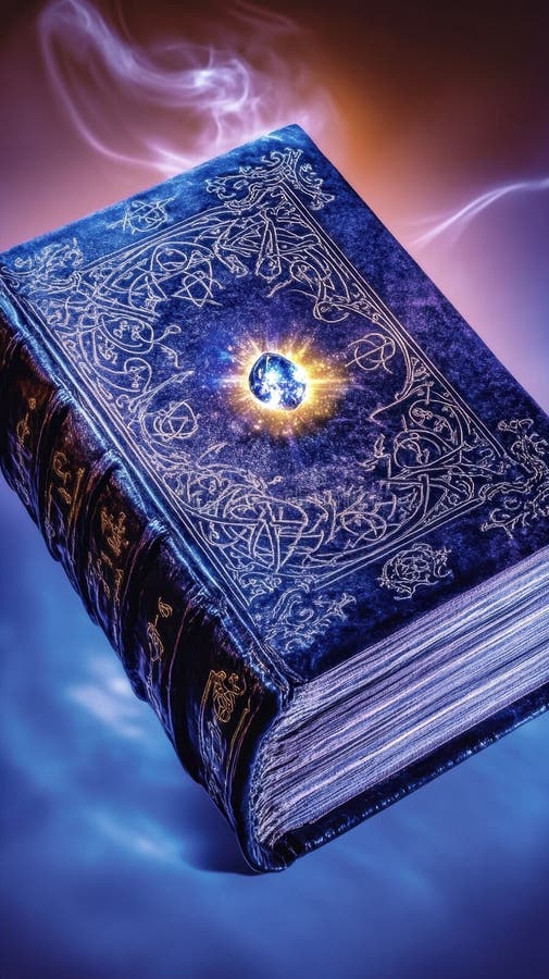 A Blue Book with a Blue Cover and a Blue Spine Stock Photo - Image of ...