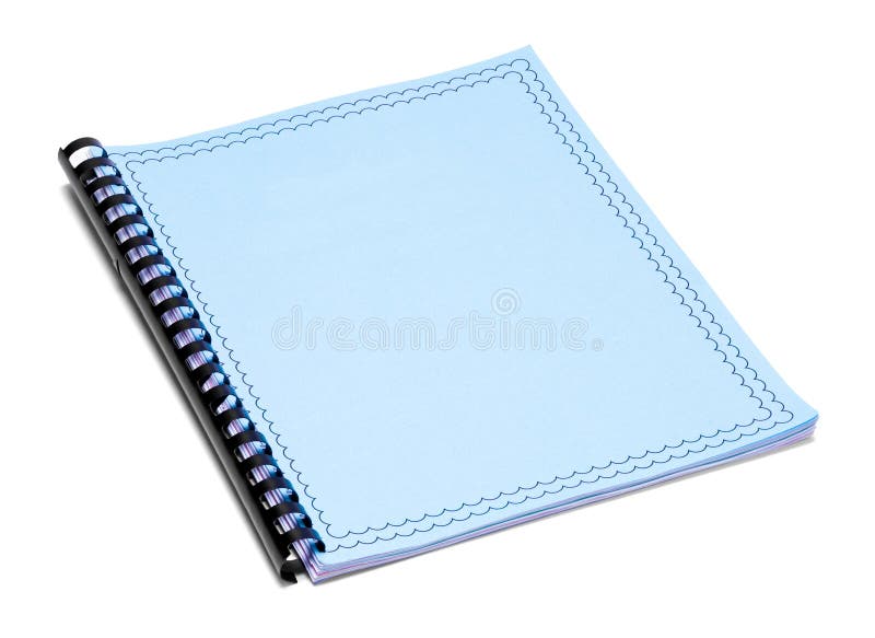 Blue Booklet in Binder stock photo. Image of copy, binder - 270803938