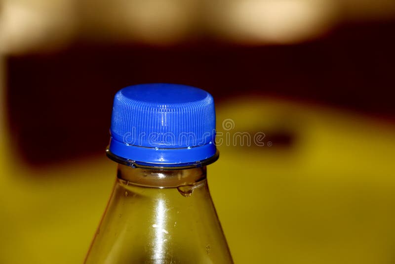 Blue Bottle Cap Best for Carrying Water for Travel Stock Photo - Image ...