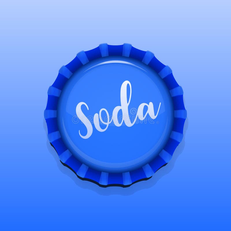 Blue soda can standing out stock illustration. Illustration of metal ...