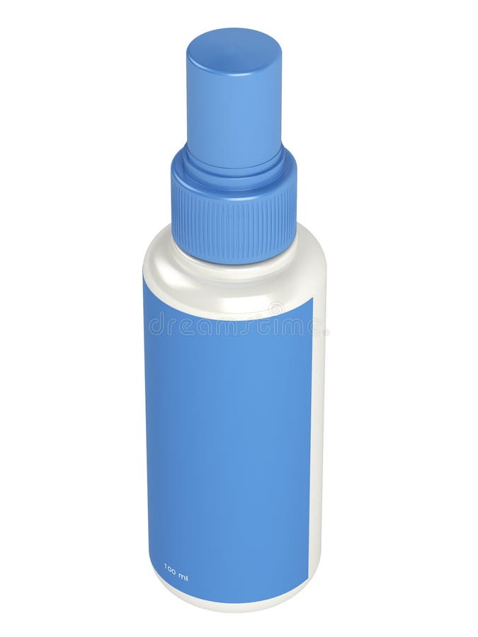 Blue bottle spray stock illustration. Illustration of shower - 23908187