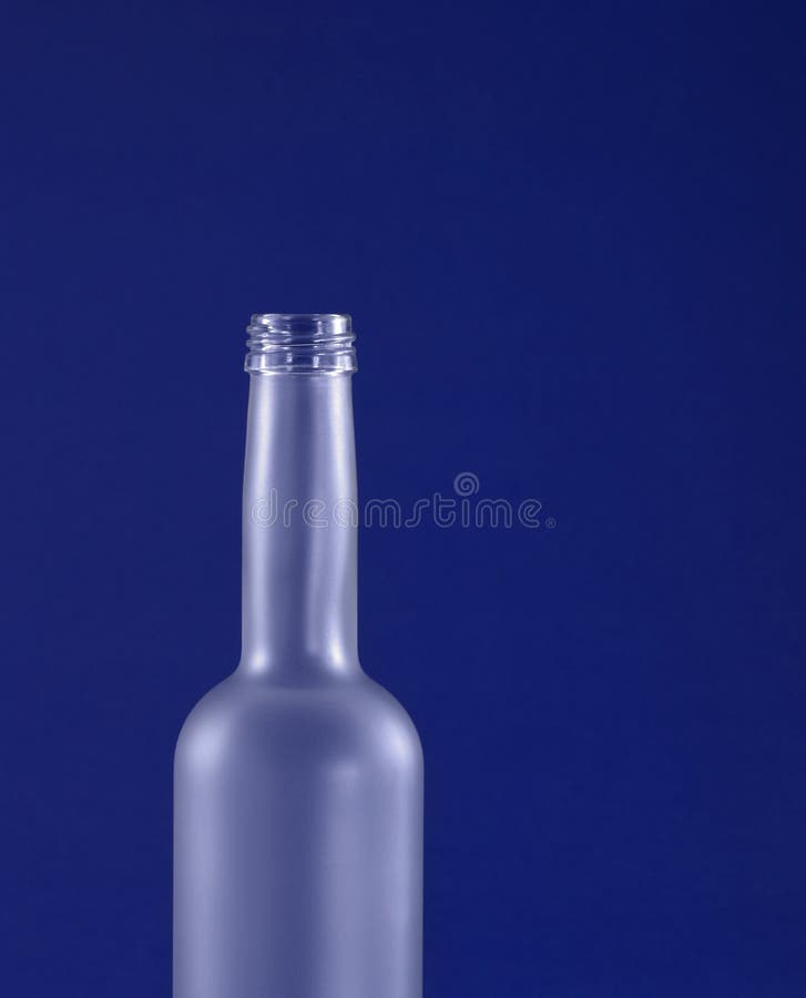 Blue bottleneck stock image. Image of open, container - 35065687