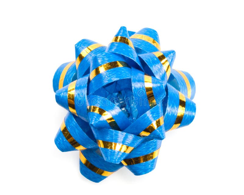 Blue, Purple, Green Curled Ribbon Stock Image - Image of white, gift ...