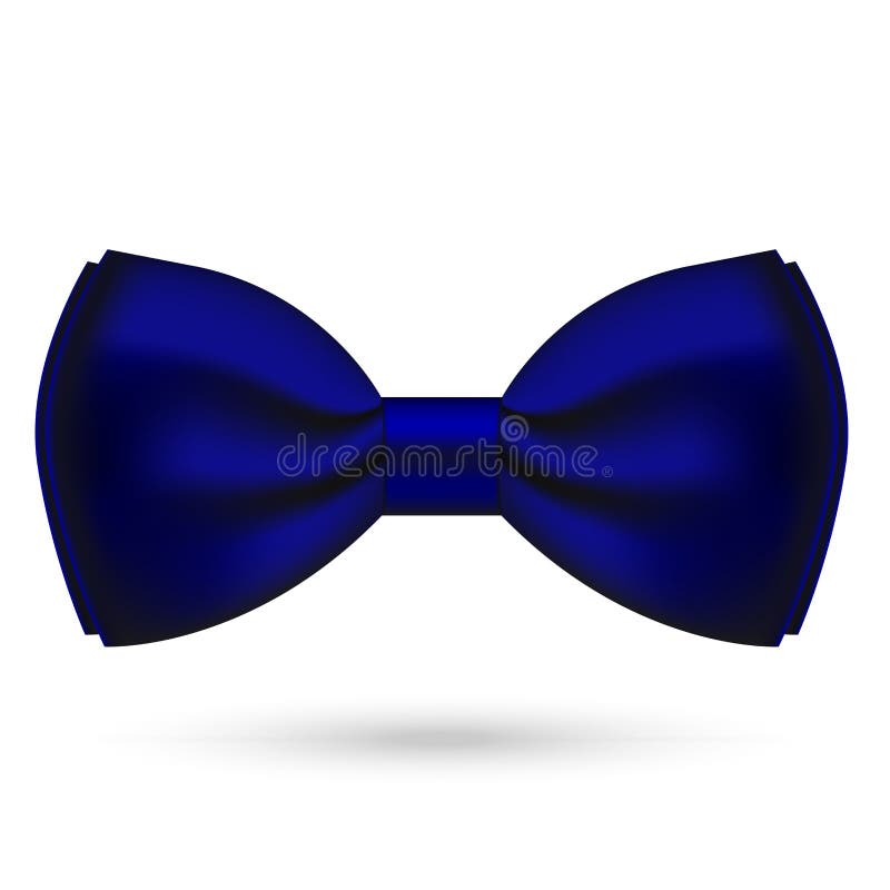 Blue bow-tie stock vector. Illustration of eveningwear - 27952379