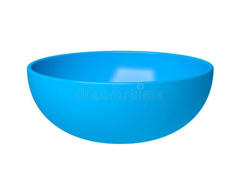 Blue bowl. Isolated stock illustration. Illustration of cooking - 328745994