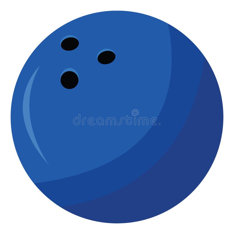 Bowling Ball and Pins, Vector Color Illustration Stock Vector ...