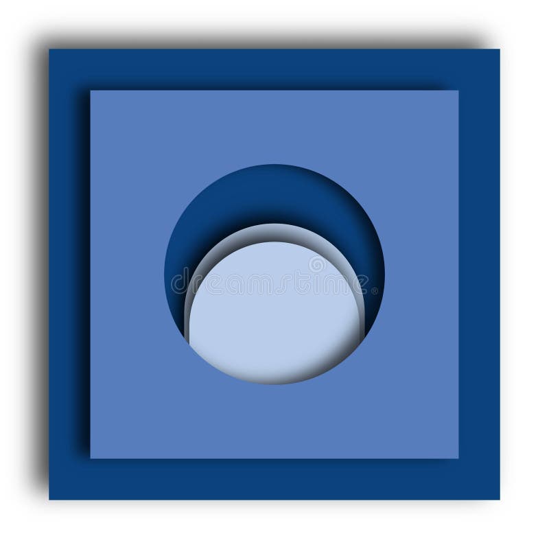 Blue Box with Ball Shape Vector Stock Vector - Illustration of modern ...