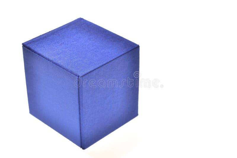 Blue box isolated stock image. Image of wrapping, package - 23680749
