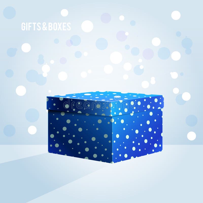 Yellow Box Among Blue Boxes On Light Blue Background Stock Illustration ...