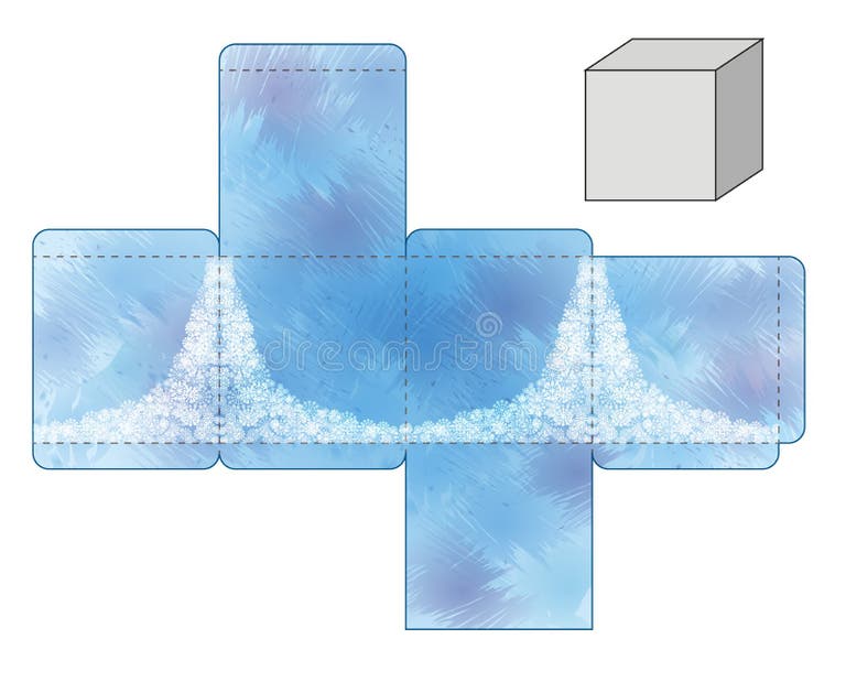 Blue box pattern stock vector. Illustration of concept - 77297610