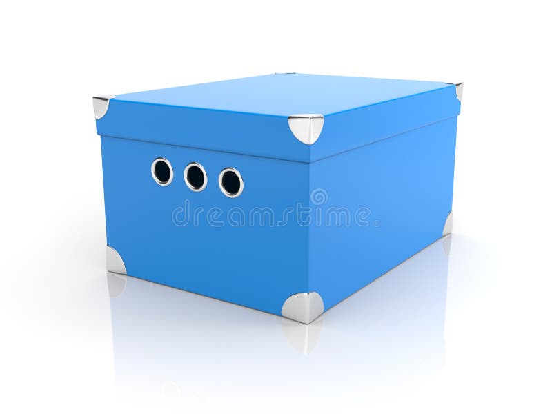 Blue box stock illustration. Illustration of elegant - 32052169