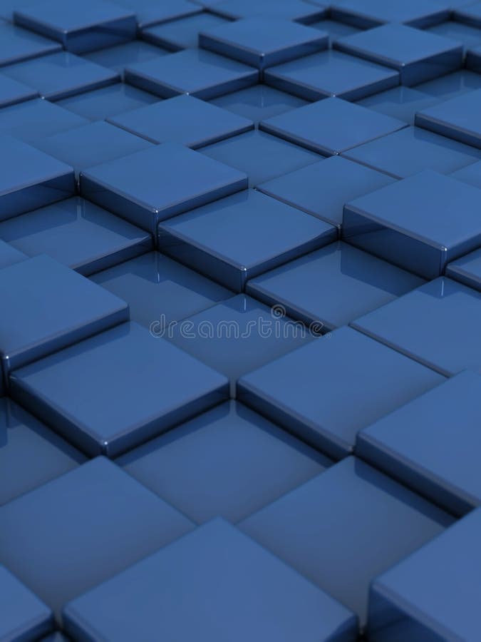Blue boxes stock illustration. Illustration of block - 10943509
