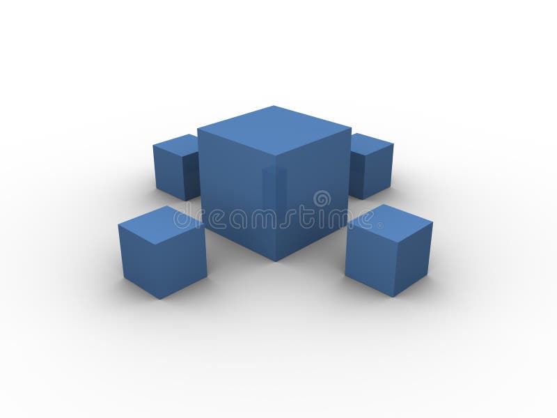 Blue boxes pattern 1 stock illustration. Illustration of aligned - 6392373