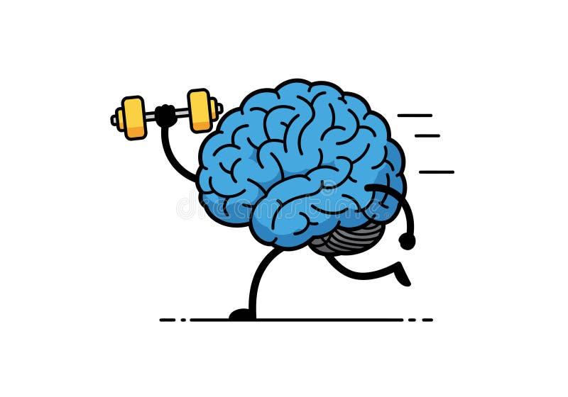 Brain exercise clipart stock vector. Illustration of cartoon - 369411199
