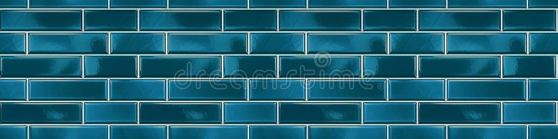 Blue Brick Subway Tiles Ceramic Wall Texture Tile Background Banner ...