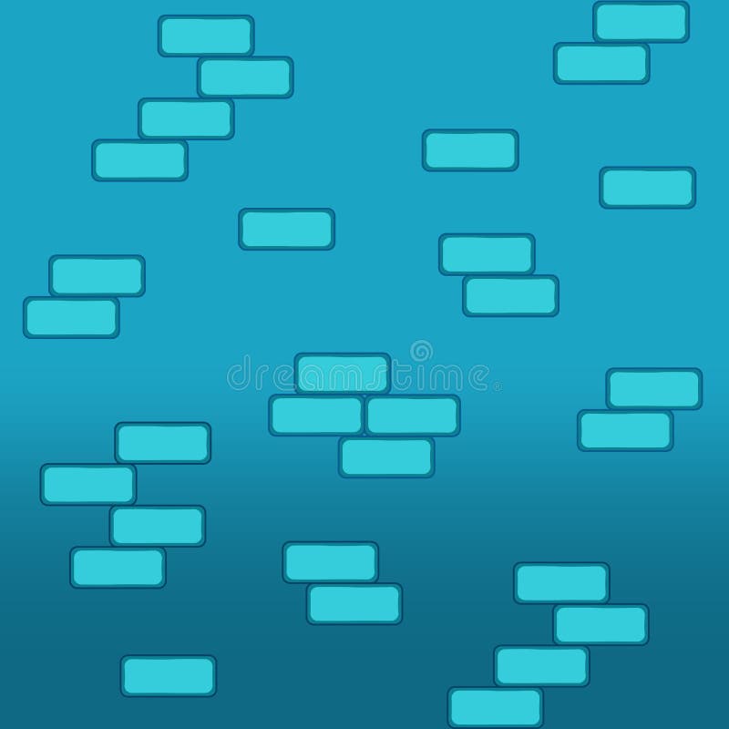 Blue Brick Wall Seamless Vector Illustration Background - Texture ...