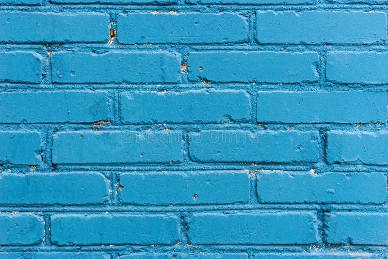Blue brick wall stock photo. Image of cracked, frame - 183665572