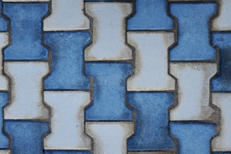 Blue Color Bricks Pavement Patterns for Wallpaper Background Stock ...