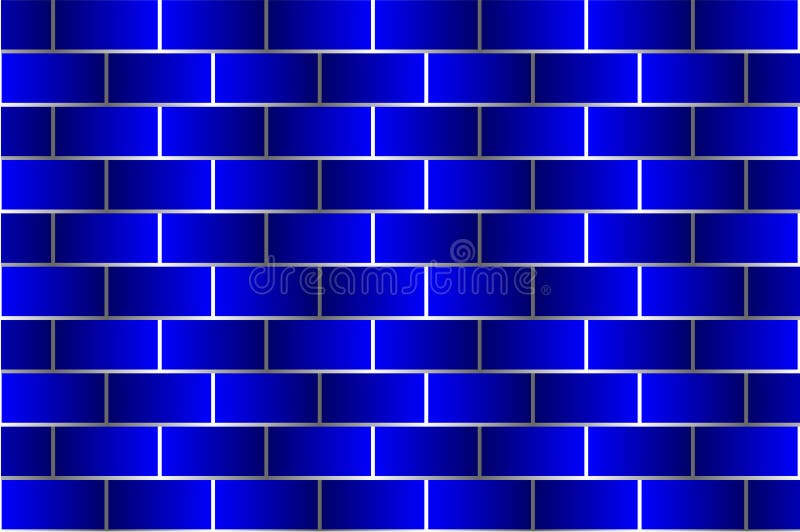 Blue bricks stock vector. Illustration of industrial - 68254887