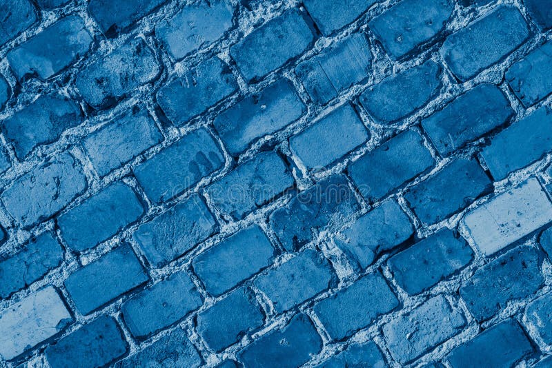 Blue Bricks with Visible Texture Stock Photo - Image of pattern, solid ...