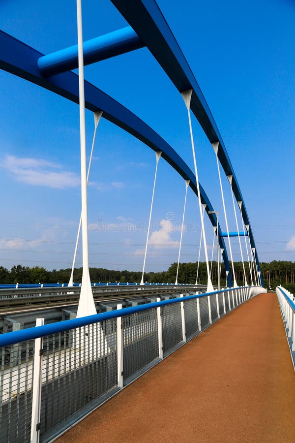Blue Bridge stock photo. Image of bridge, concrete, curve - 46299806