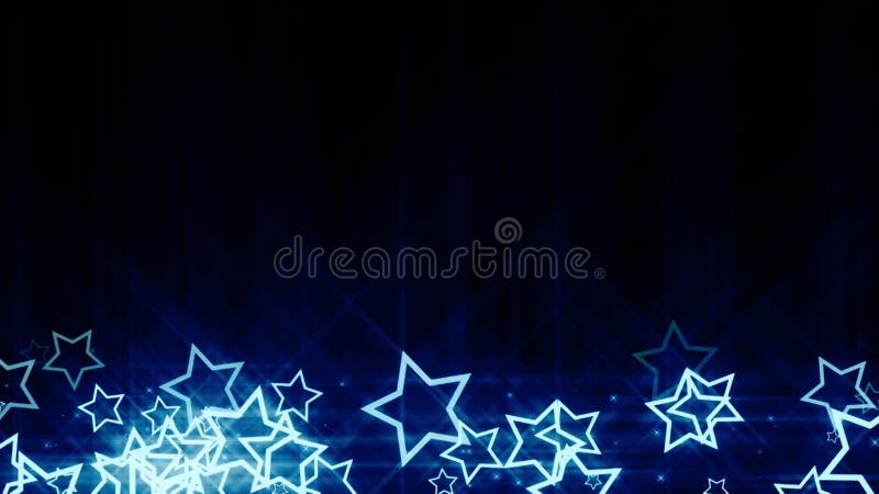Blue Bright Glow Star Particle Loop Animation Stock Video - Video of ...