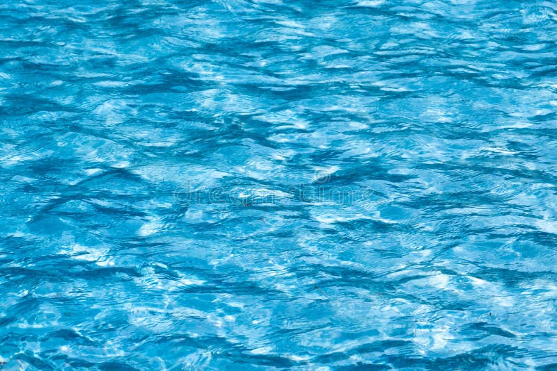 Blue and Bright Ripple Water Surface in Swimming Pool with Sun ...