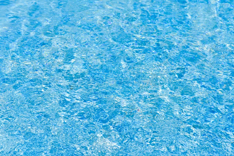 Blue and Bright Water Surface and Ripple Wave in Swimming Pool Stock ...