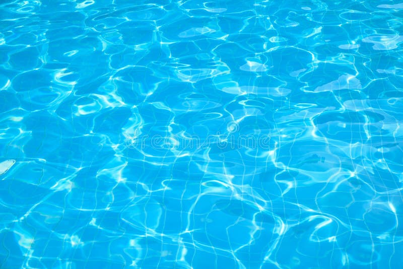 Blue and Bright Water Surface and Ripple Wave in Swimming Pool Stock ...