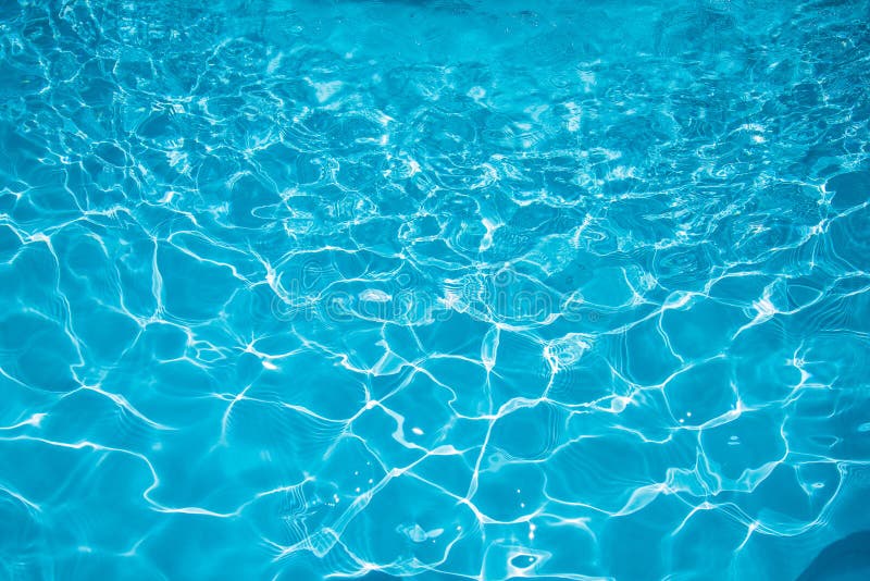 Blue and Bright Water in Swimming Pool Stock Image - Image of pool ...