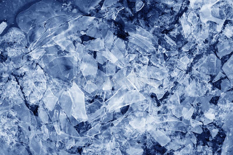 Blue Broken Ice. Background for Design Stock Photo - Image of chaos ...