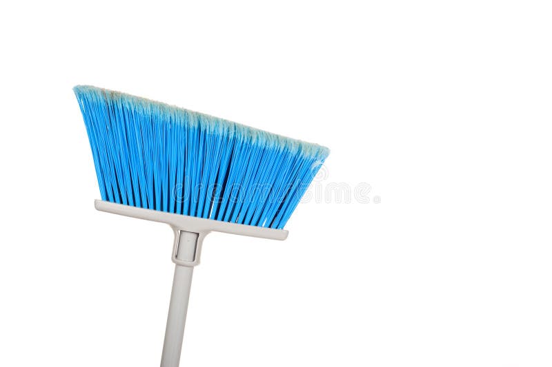 Blue Broom stock image. Image of cleaning, sweep, item - 5825819