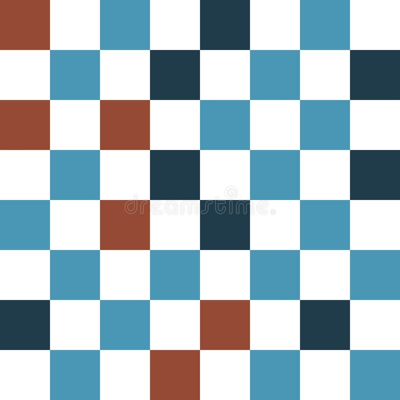 Blue and Brown Checkerboard Pattern Background. Stock Vector ...
