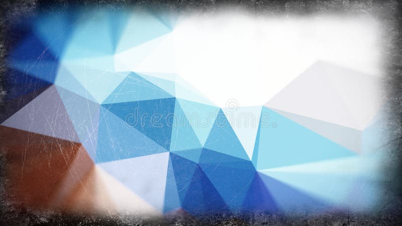 Blue Brown and Grey Distressed Polygon Triangle Background Image Stock ...