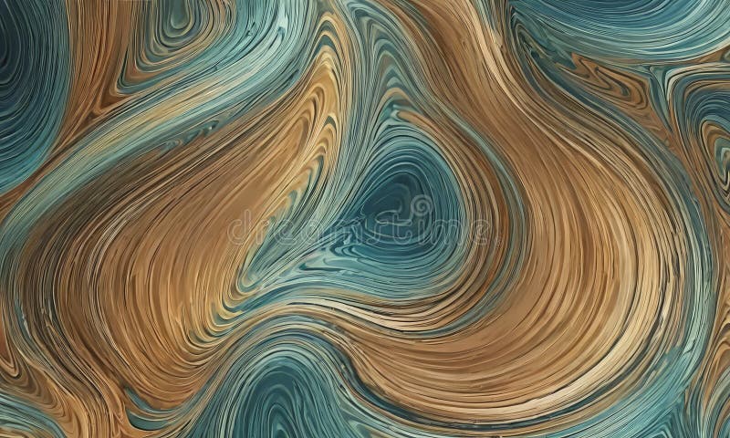 Blue and Brown Swirl Pattern Stock Illustration - Illustration of motif ...