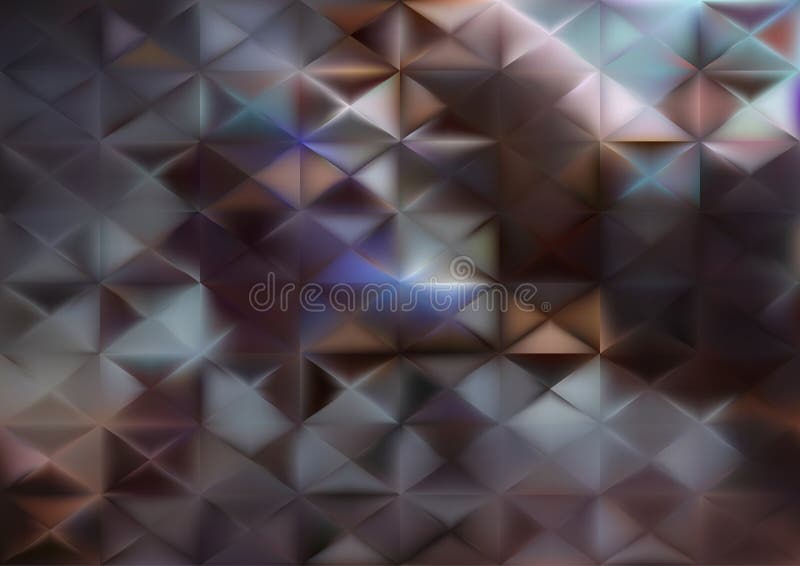 Blue and Brown Triangle Pattern Background Stock Vector - Illustration ...