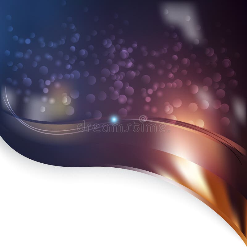 Blue and Brown Wave Powerpoint Background Beautiful Elegant ...