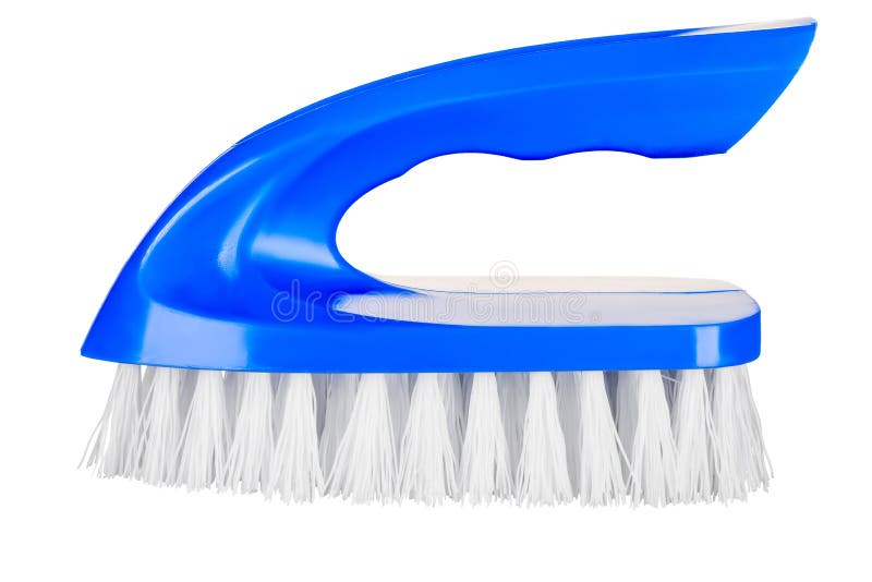 Blue Brush for Cleaning House Close-up Stock Photo - Image of cleaner ...
