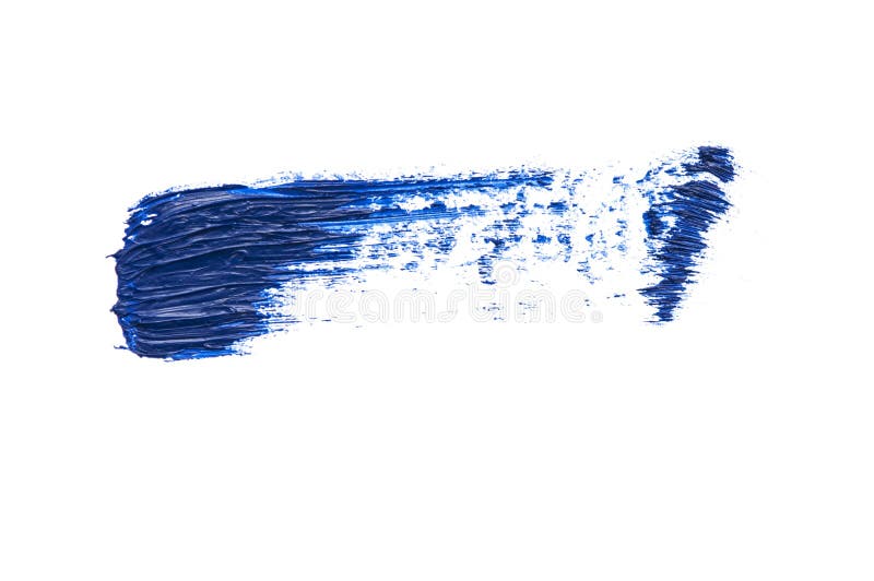 Blue Brush Stroke and Texture. Grunge Abstract Hand - Painted Element ...